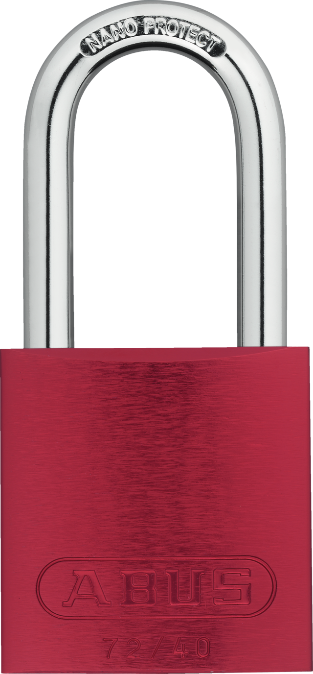 ABUS Aluminium Padlock 72/40HB40 red